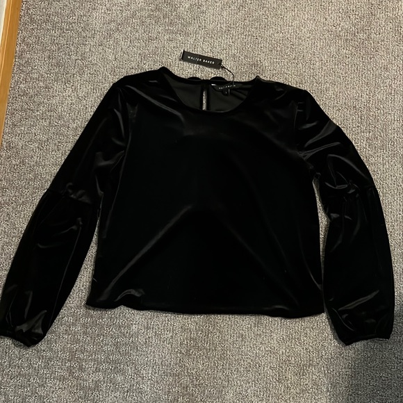 Walter Baker | Tops | Nwt Walter Baker Velvet Braxton Top W Openback ...
